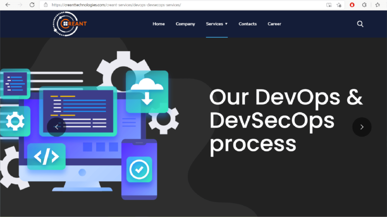 Creant Technologies Website | DaMagix
