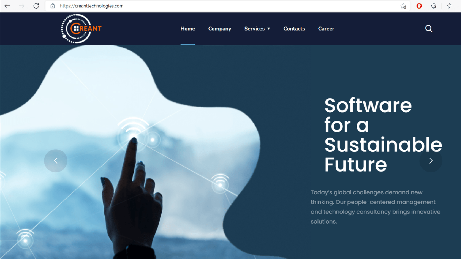 Creant Technologies Website | DaMagix
